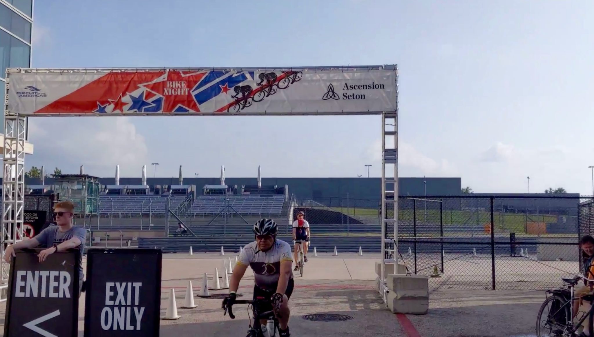 Circling—or cycling—the track at F1’s famous Circuit of the Americas ...