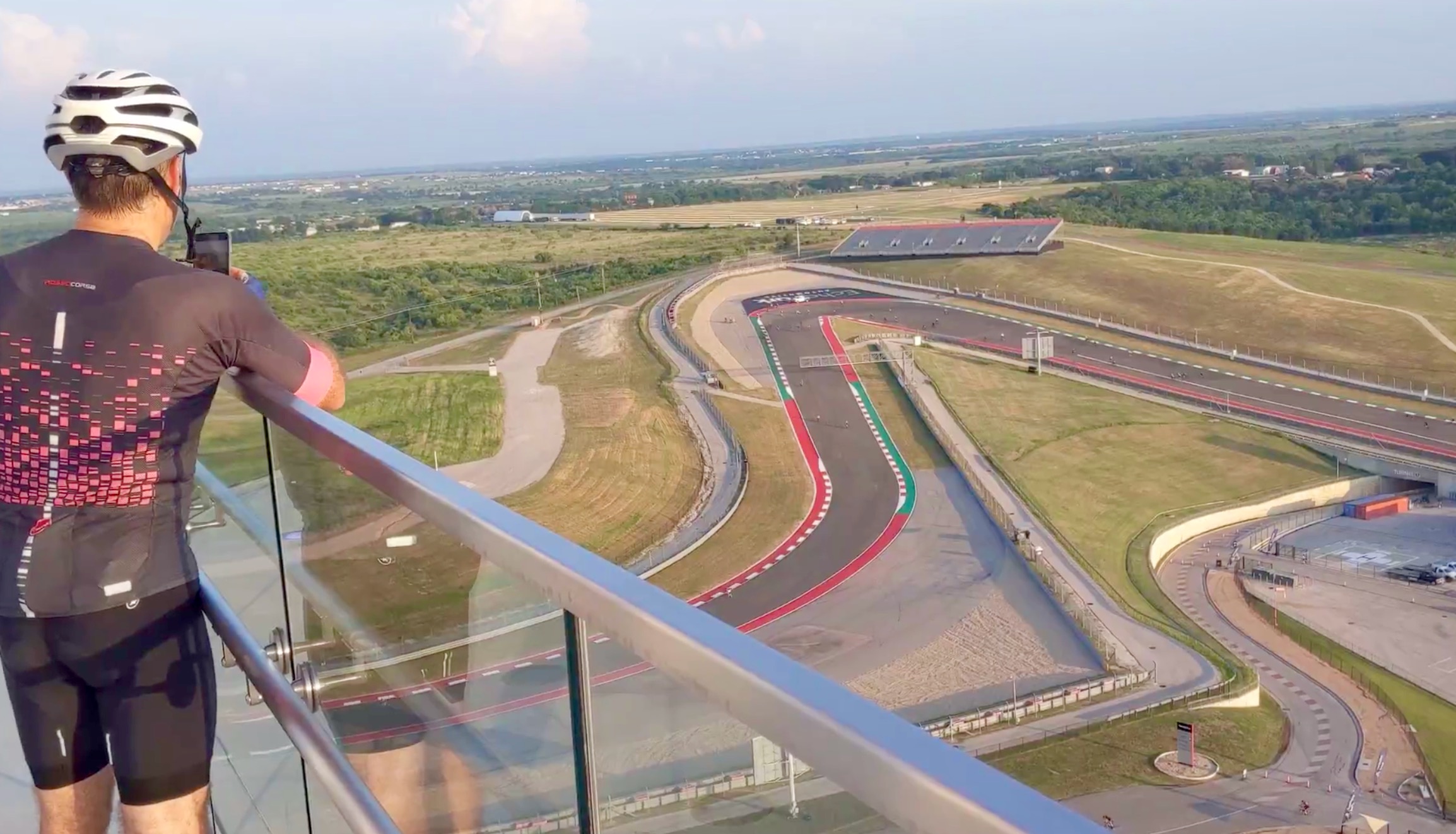Circling—or cycling—the track at F1’s famous Circuit of the Americas ...