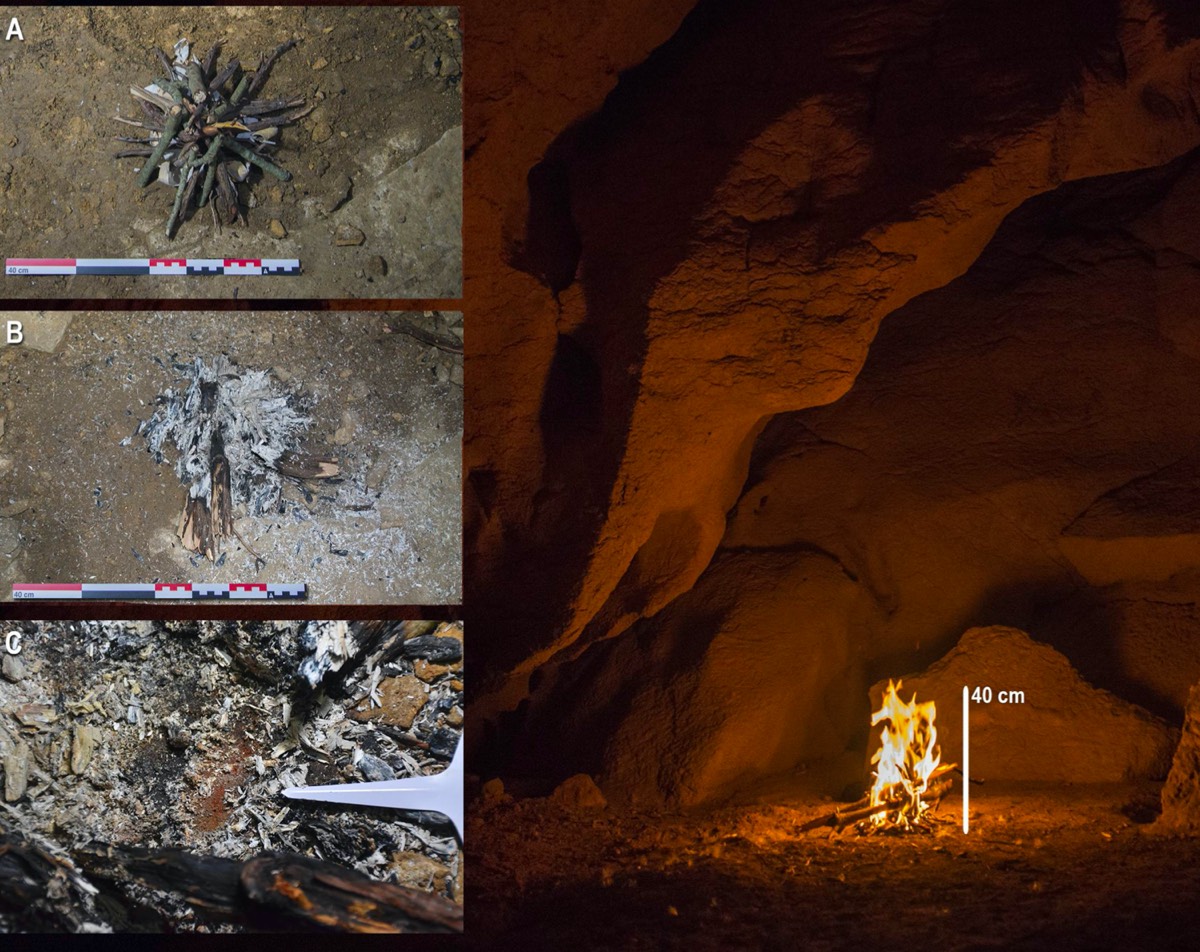 Archaeologists recreated three common kinds of Paleolithic cave ...