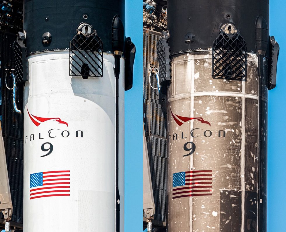 Here’s what a Falcon 9 looks like after 8 flights to space in a year ...
