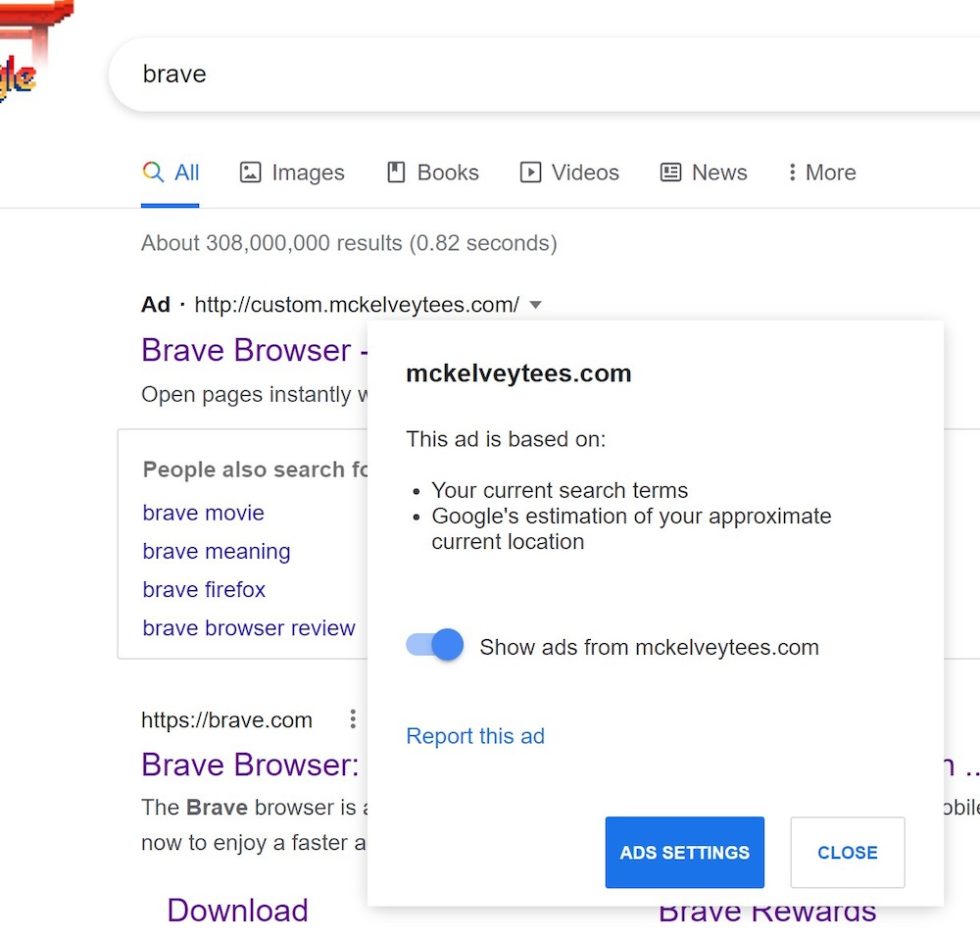 With help from Google, impersonated Brave.com website pushes malware ...