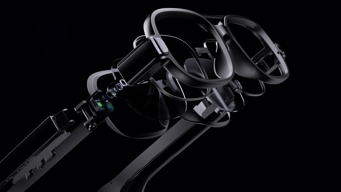 Xiaomi shows off smart glasses with an all-green microLED waveguide ...