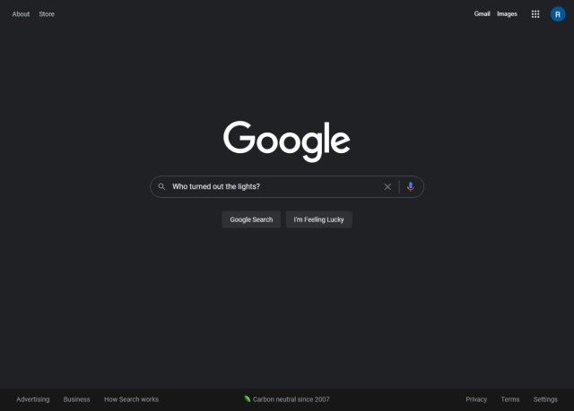 Google.com dark mode is rolling out to everyone - Ars Technica