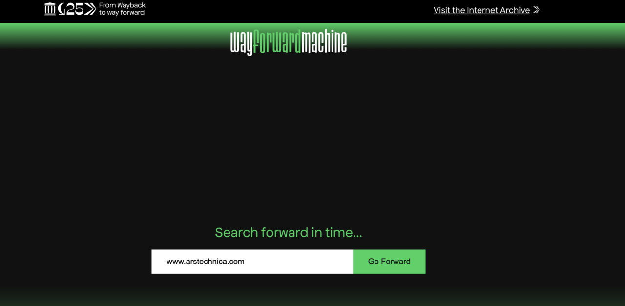 “Wayforward Machine” provides a glimpse into the future of the web ...