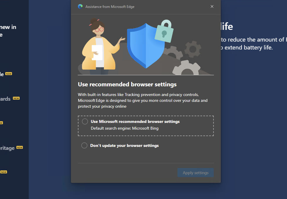 I like Microsoft Edge. But if it doesn’t get less annoying, I’ll switch ...