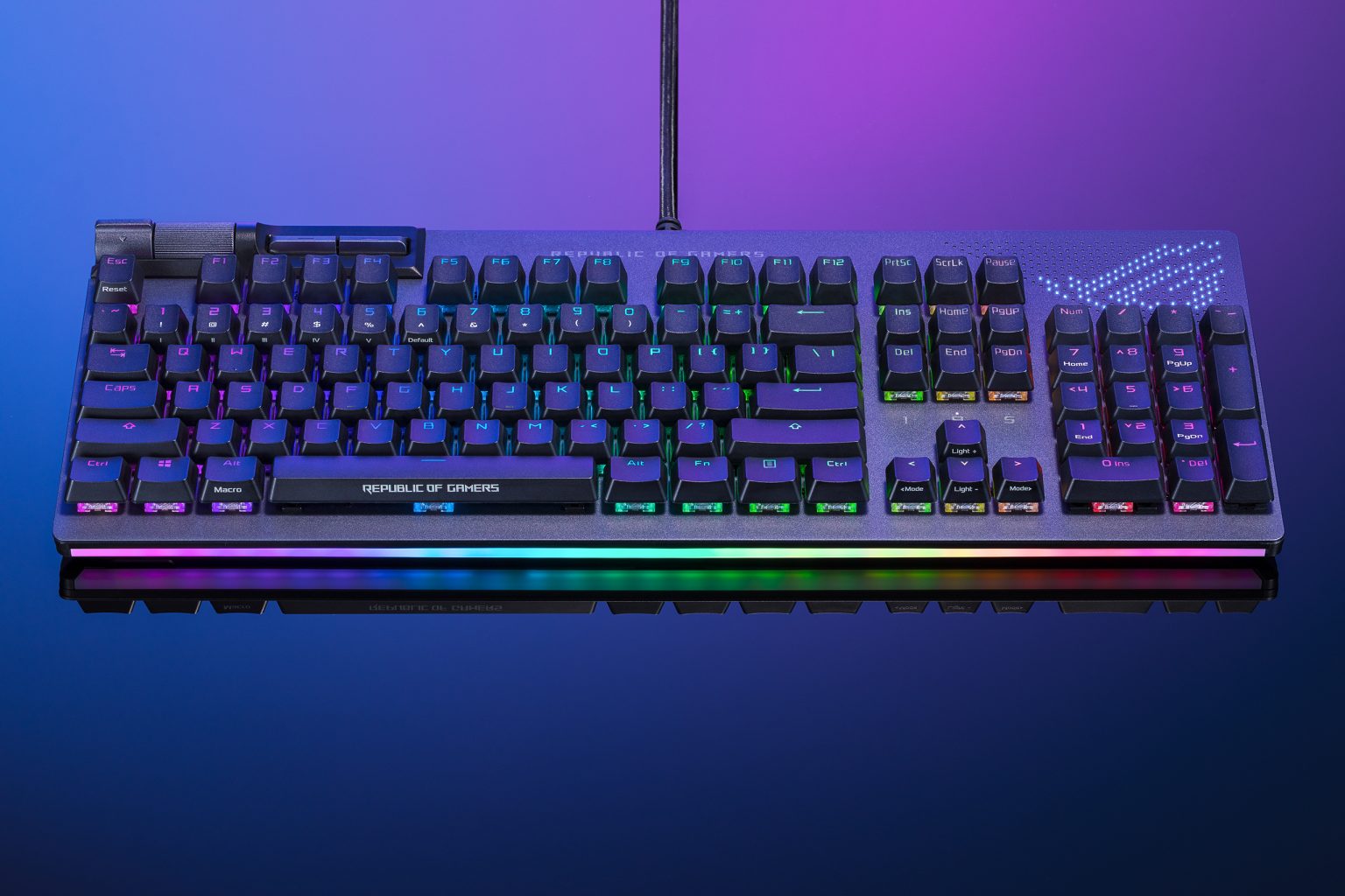 Asus’ mechanical keyboard uses 312 mini LEDs to display animations ...