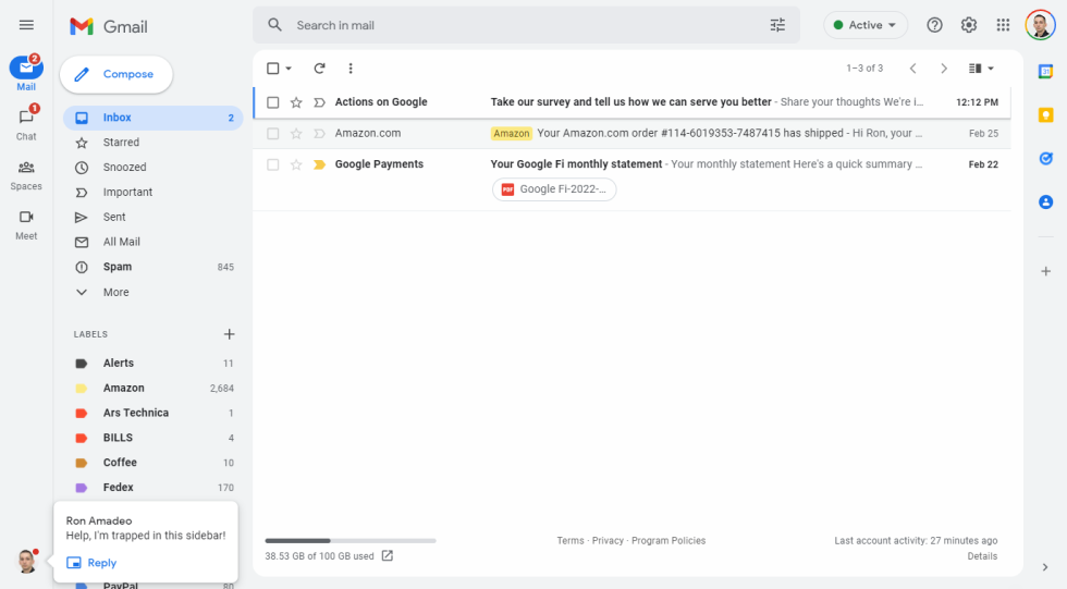 Hands-on: Gmail’s new sidebar feels like a big banner ad for Google ...