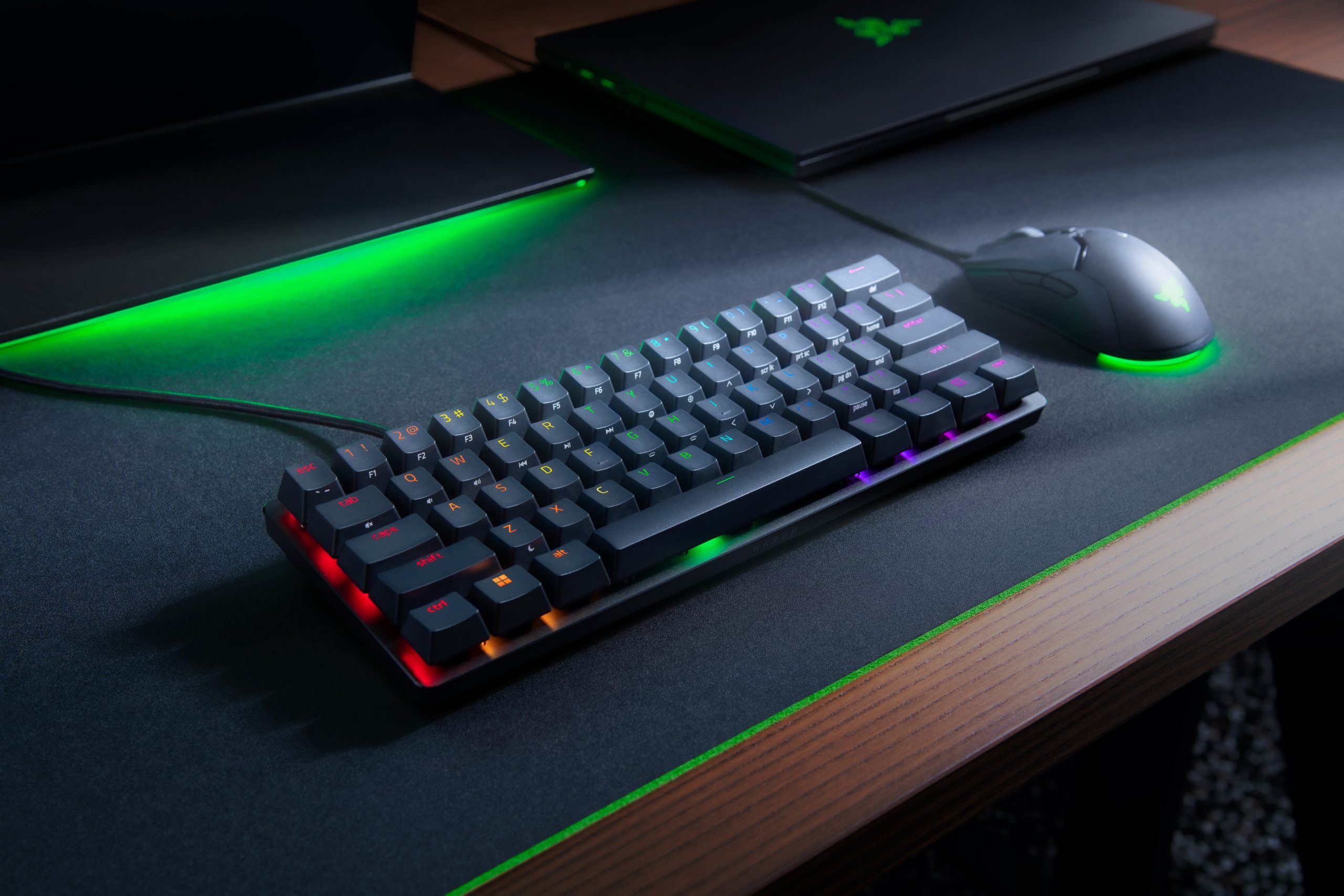 Razer Huntsman Mini Analog angled view