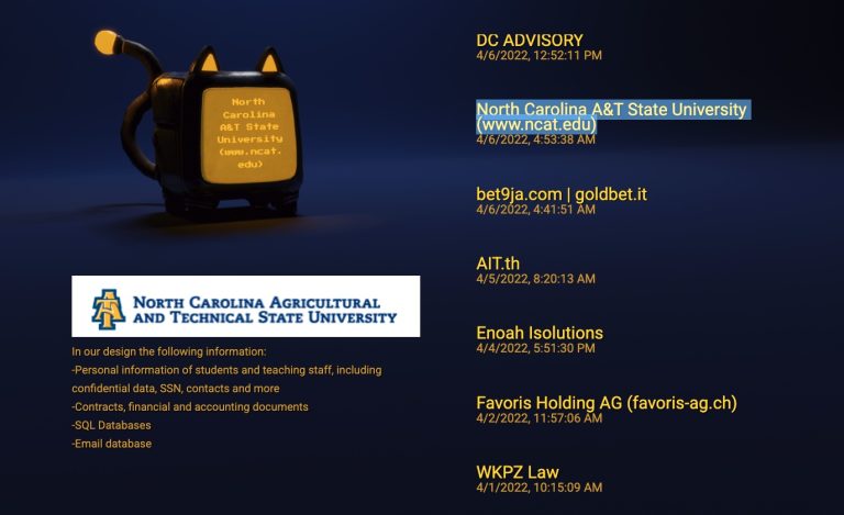 Ransomware sent North Carolina A&T University scrambling to restore ...