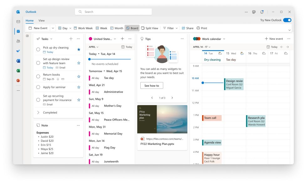 Microsoft previews a new, totally redesigned Outlook for Windows app ...