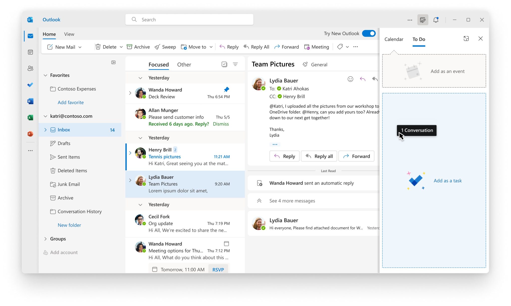 Microsoft previews a new, totally redesigned Outlook for Windows app ...