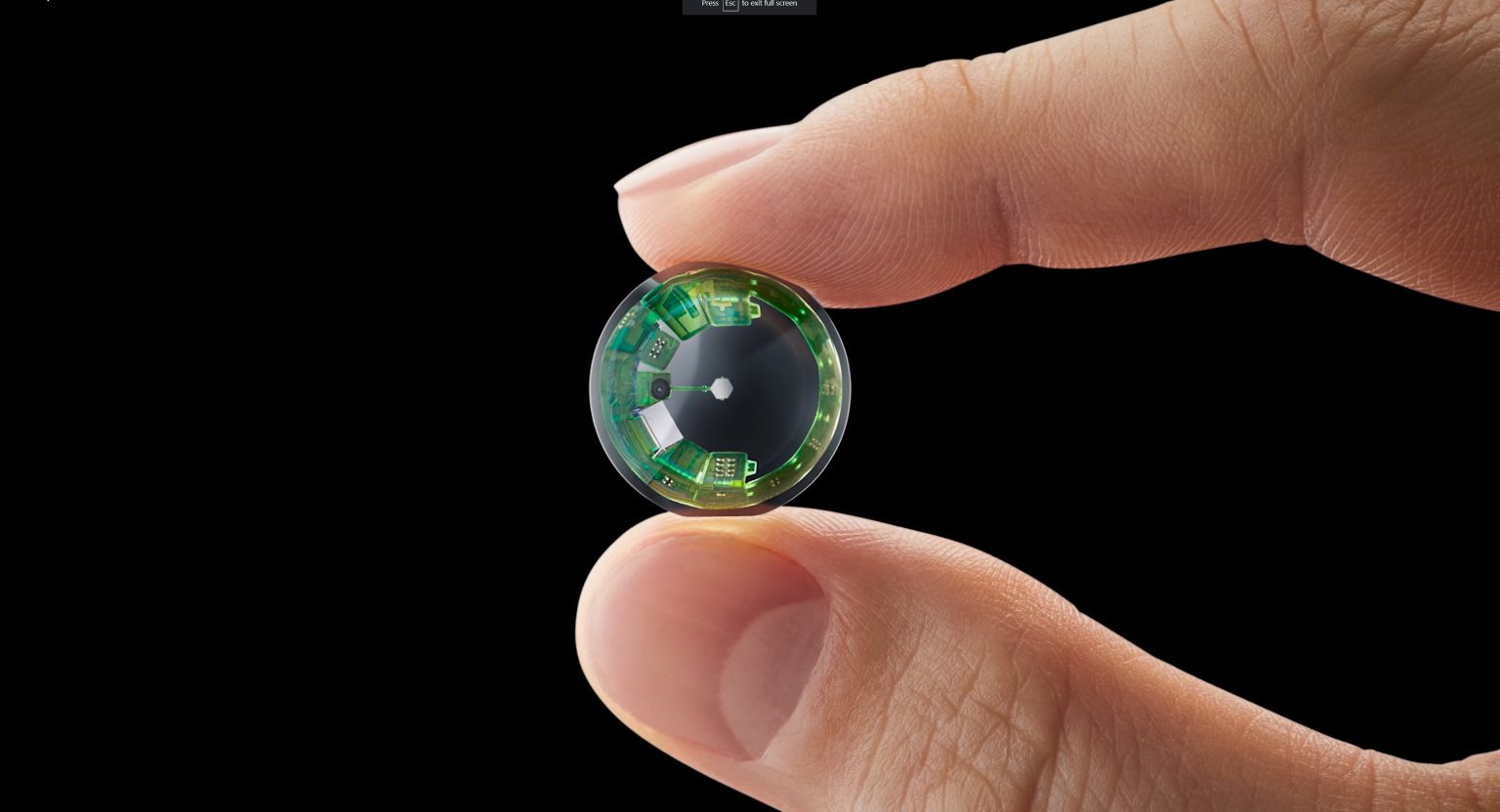 Smart contact lens prototype puts a Micro LED display on top of the eye ...