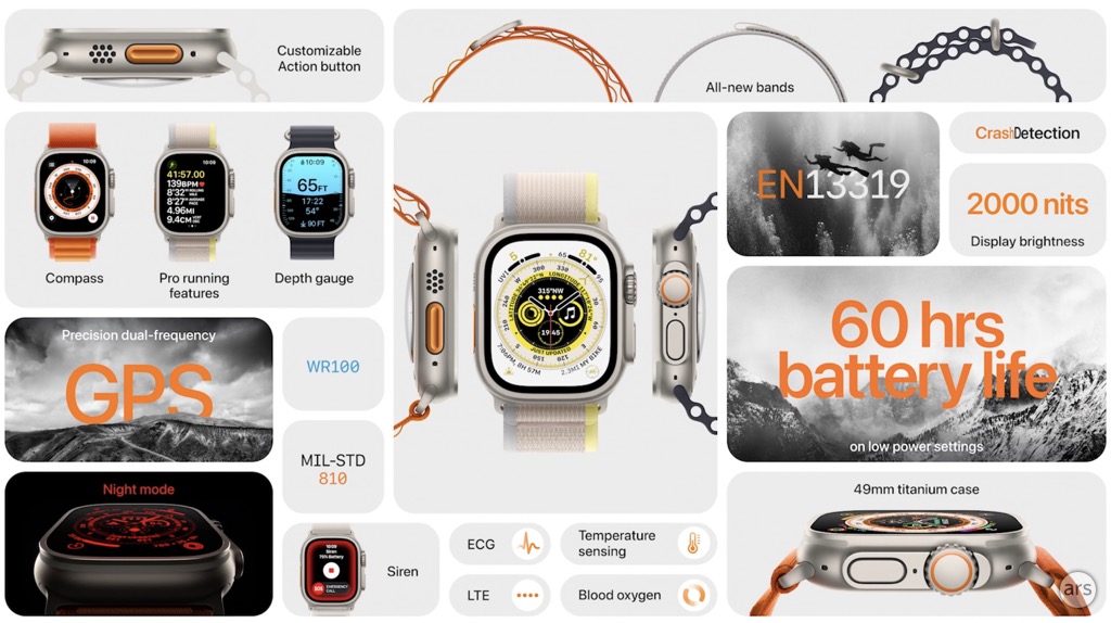 Apple Watch Ultra Launches On September 23 Starting At 799 Ars Technica
