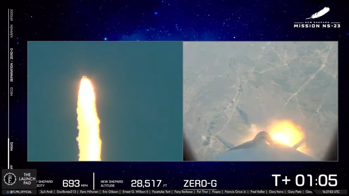 After Blue Origin’s rocket explodes, its spacecraft makes a dramatic ...