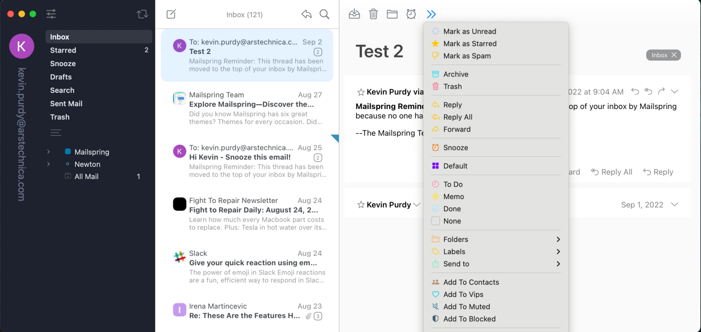 The best Mac desktop clients for Gmail aficionados - Ars Technica