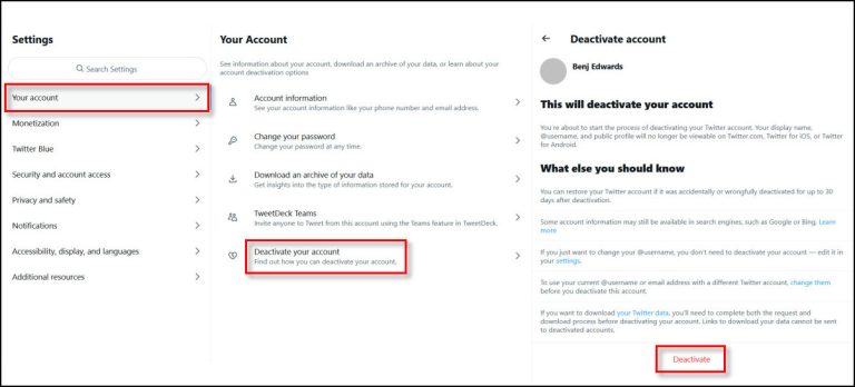 How to download a backup copy of your Twitter data (or deactivate your ...