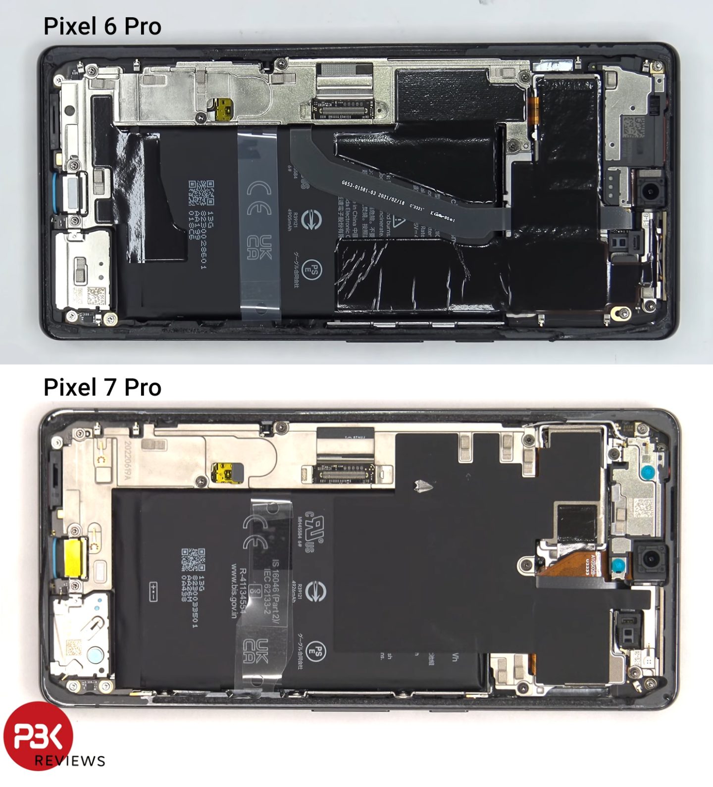 Pixel 7 Pro teardown shows better cooling, cleaner layout than last ...