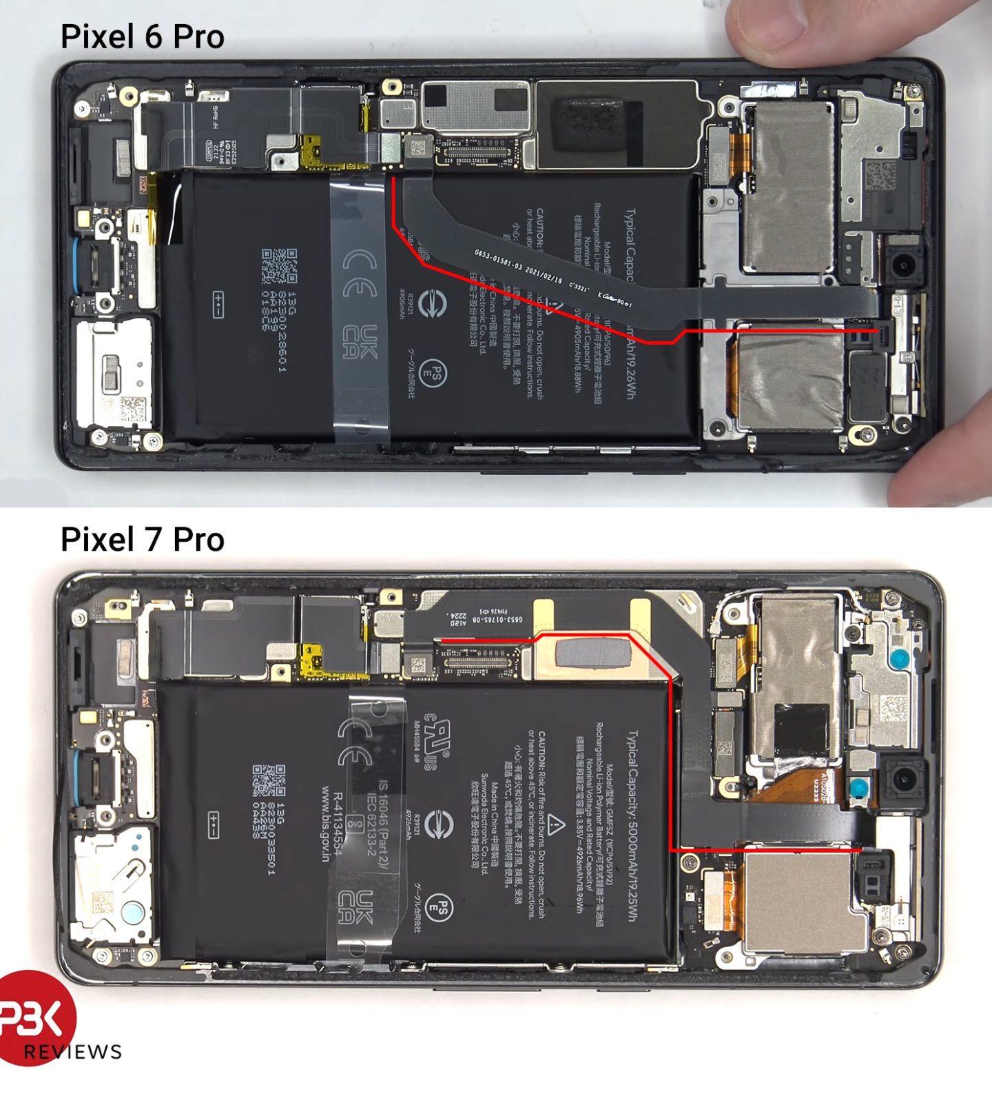 Pixel 7 Pro teardown shows better cooling, cleaner layout than last ...