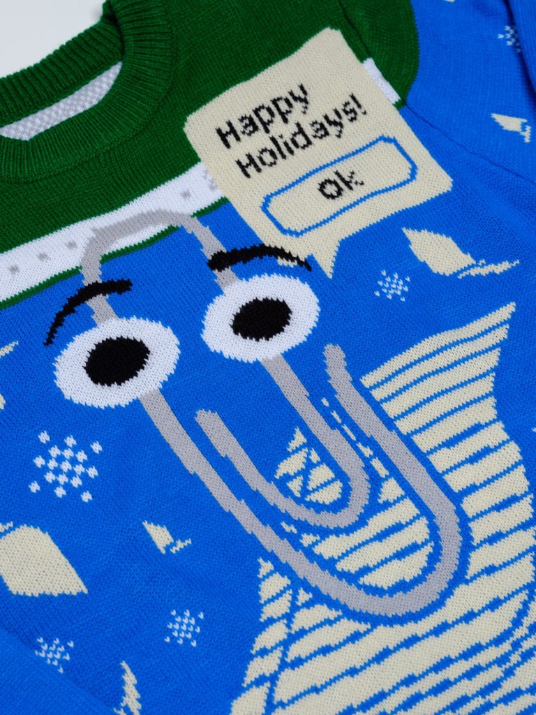 This year’s ugly Microsoft sweater has a suggestion for you: It’s ...