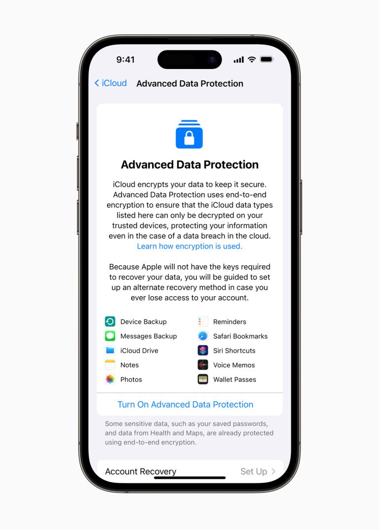 Apple adds end-to-end encryption to iCloud device backups and more ...