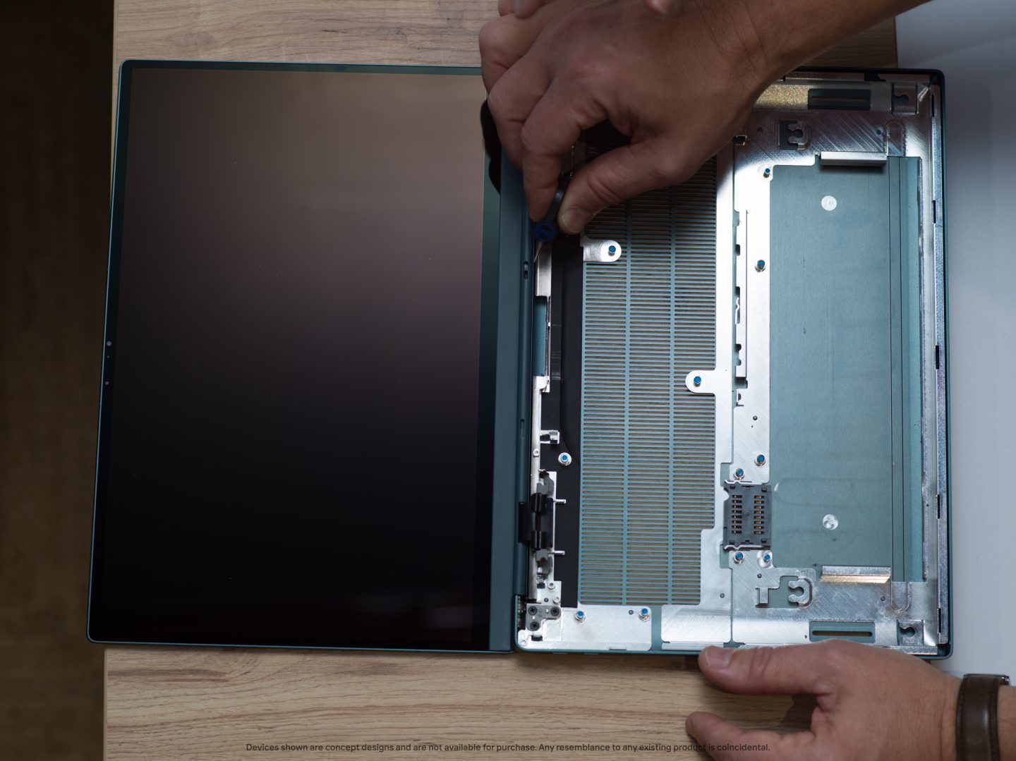 Dell concept laptop has pop-out components, disassembles screwdriver ...