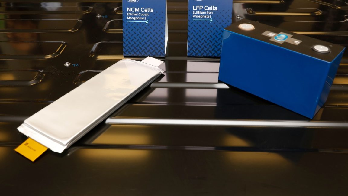 Ford will spend $3.5 billion to build lithium iron phosphate battery ...