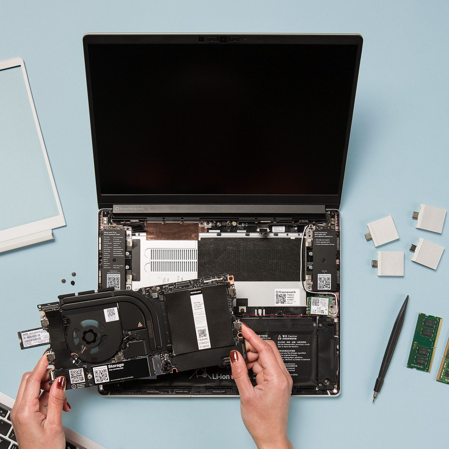 Framework’s first gaming laptop features upgradeable GPUs, swappable ...