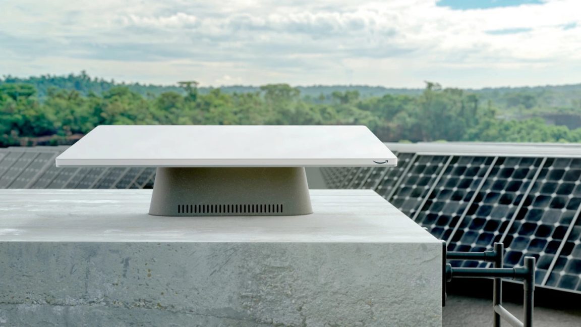 Amazon unveils three satellite user terminals, plans broadband service ...