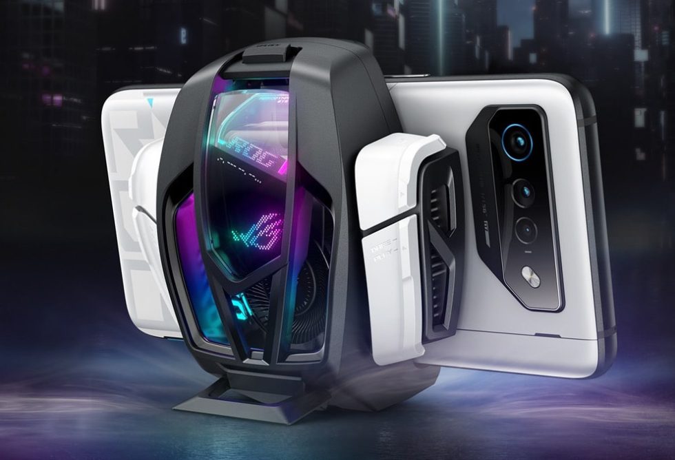 The Asus ROG Phone 7 has a giant active cooling backpack, two USB ports ...