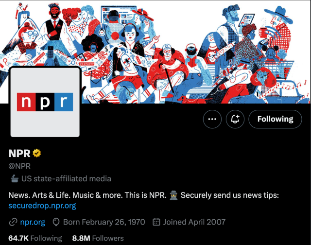 Musk expands feud with media by labeling NPR Twitter account “state ...