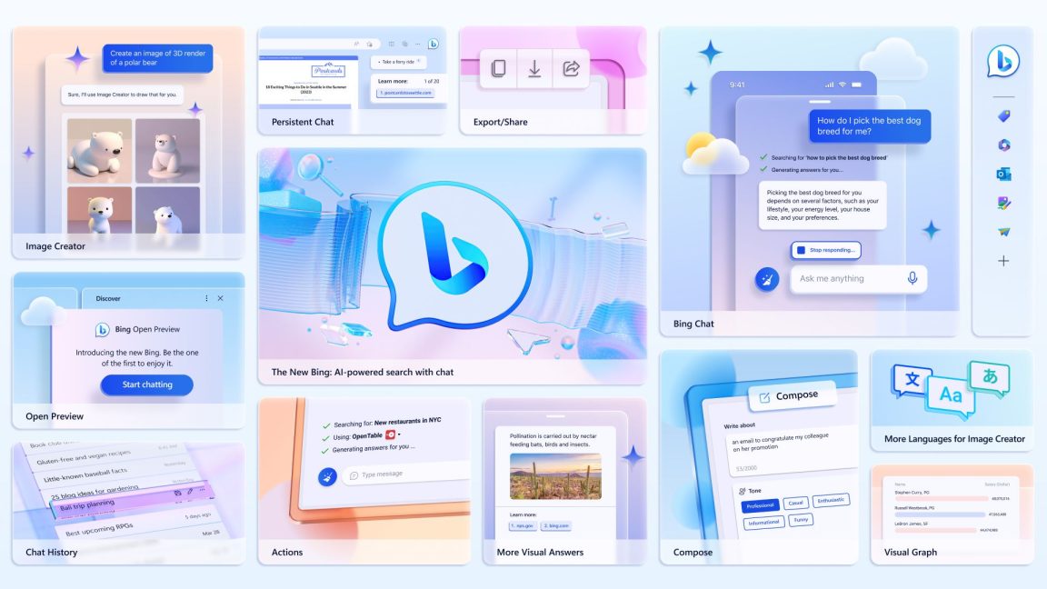 Microsoft barrels ahead with AI plans, opens up Bing Chat preview to ...