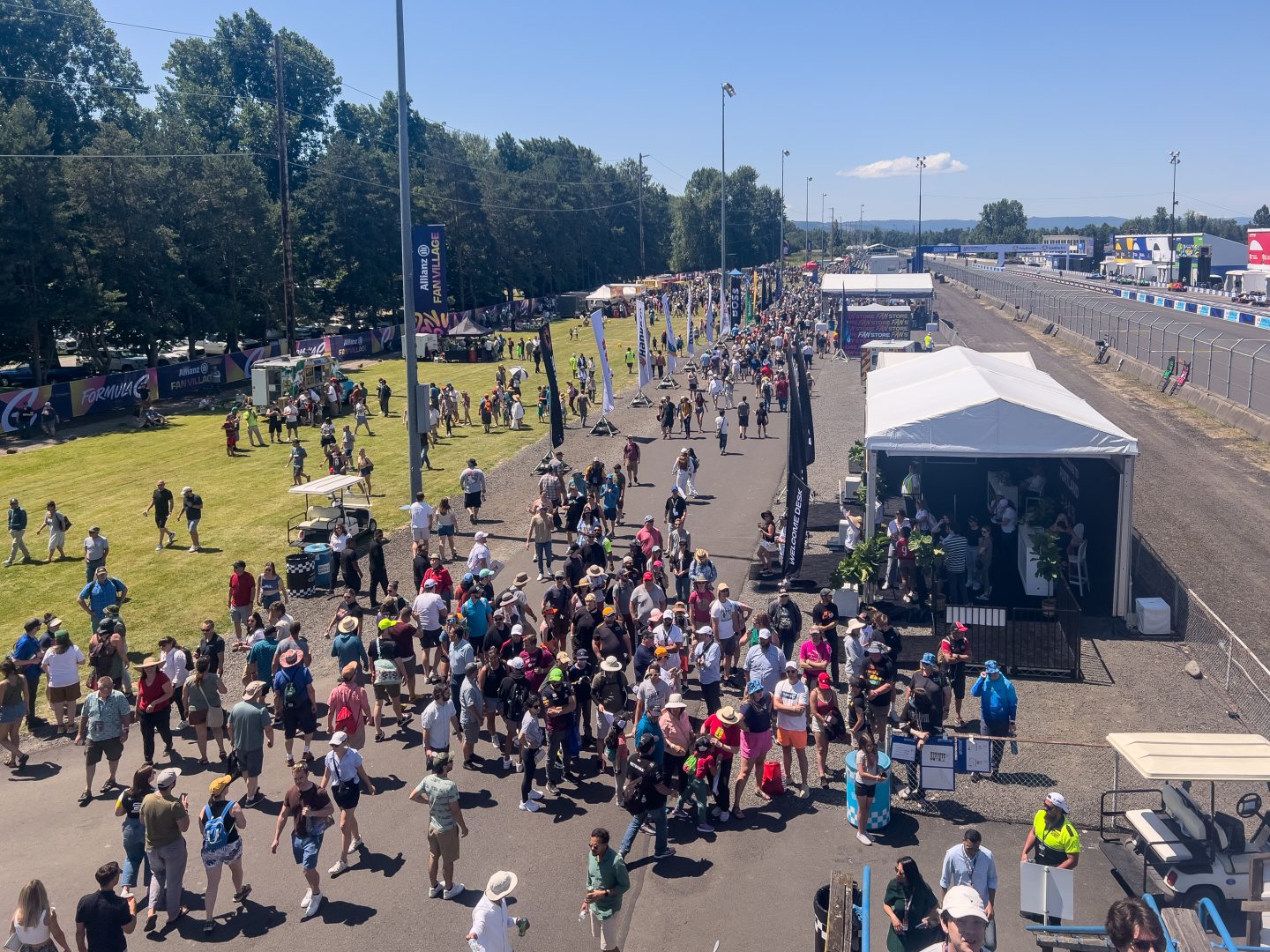Formula E’s first visit to a proper American racetrack saw packed ...