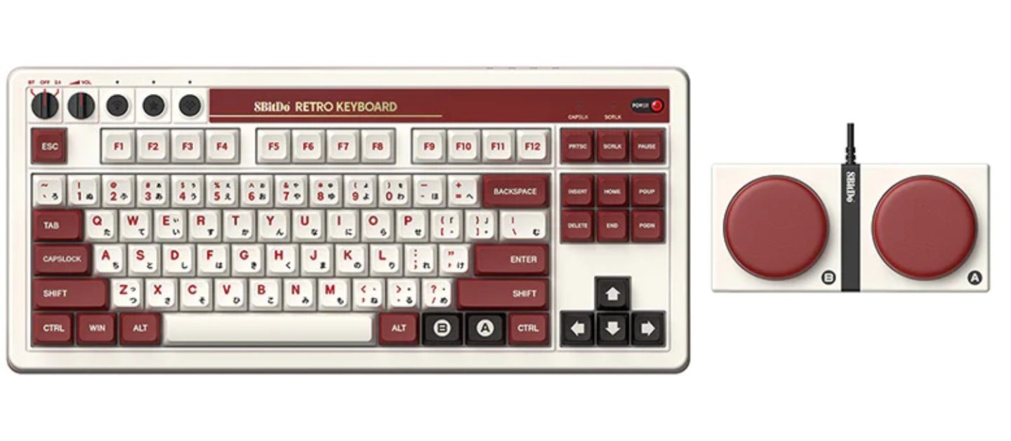 8BitDo’s $100 wireless mechanical keyboard screams ’80s NES - Ars Technica