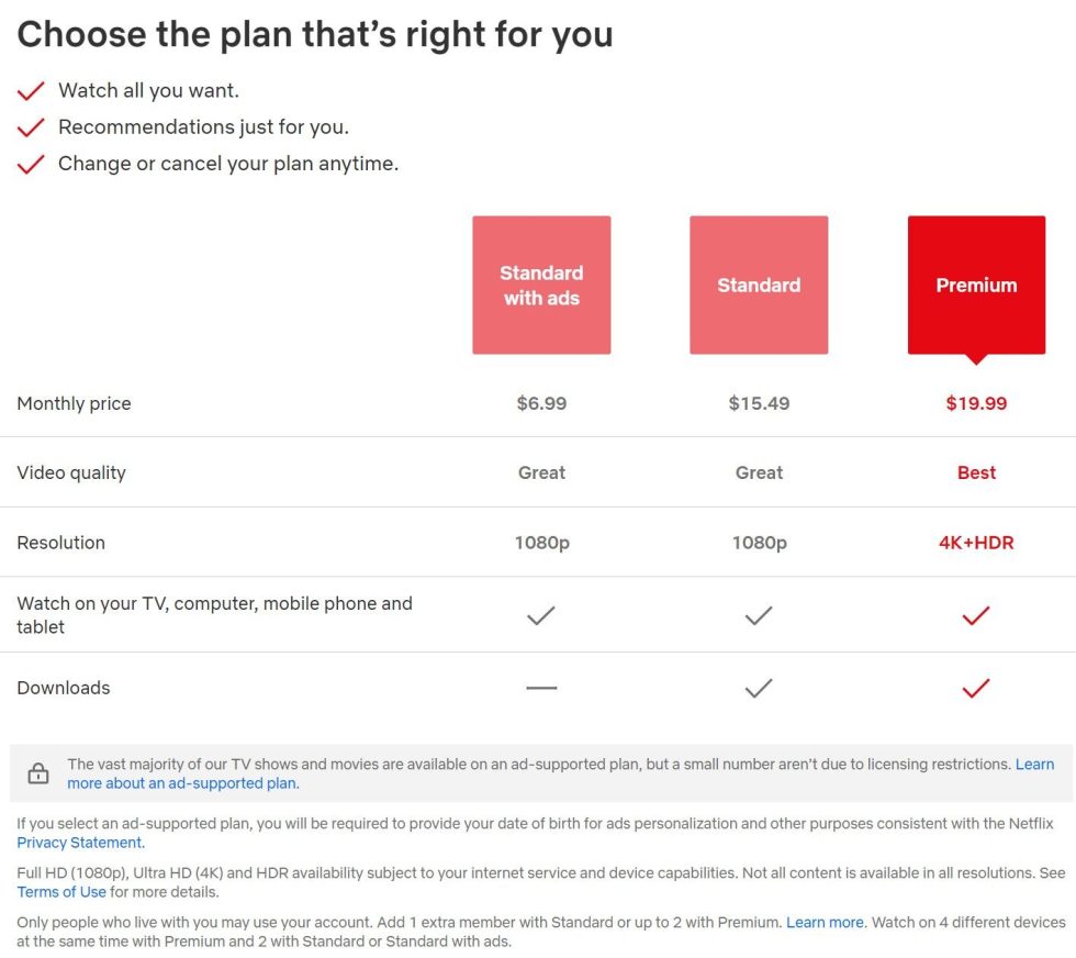 Netflix kills Basic plan, making its cheapest ad-free tier $15.49 - Ars ...