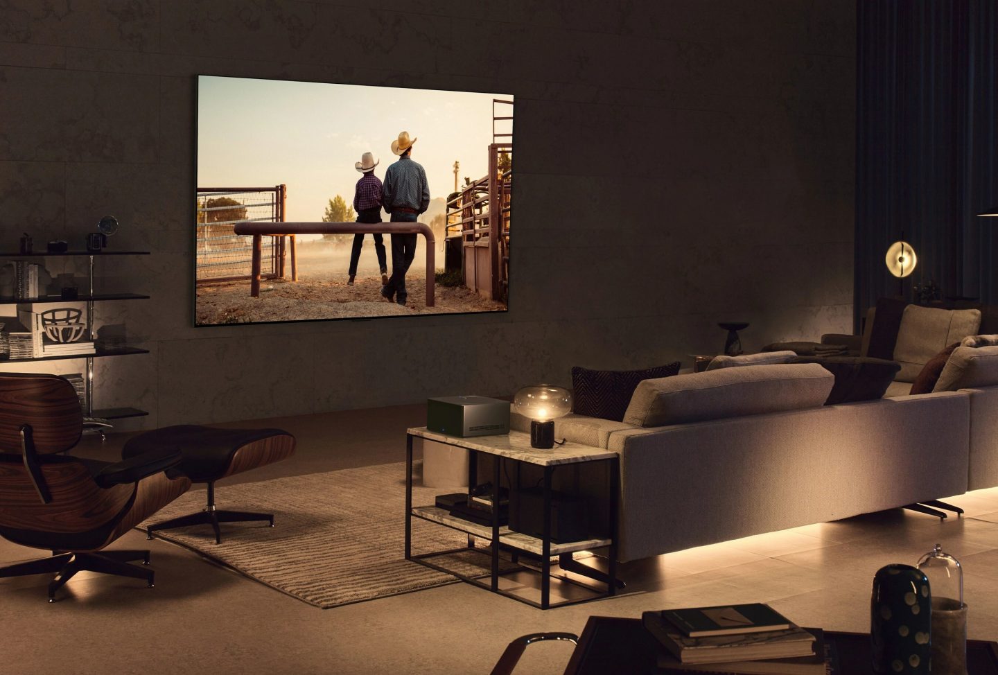New LG TVs relegate I/O to a box you can set 30 feet from the screen ...