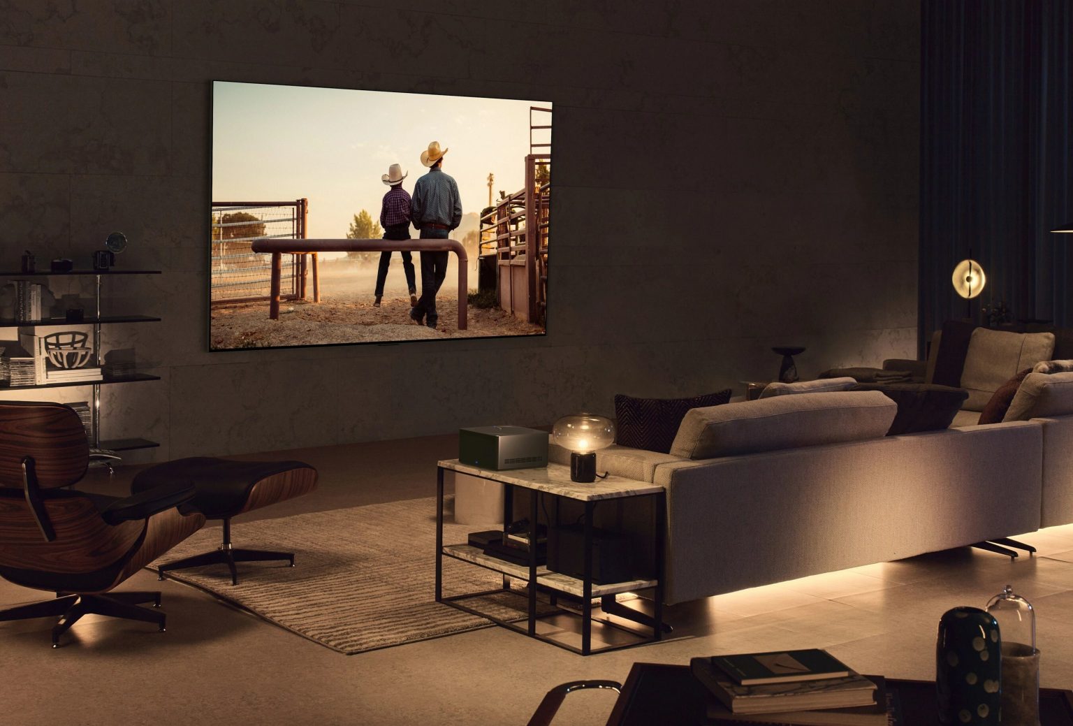 New LG TVs relegate I/O to a box you can set 30 feet from the screen ...