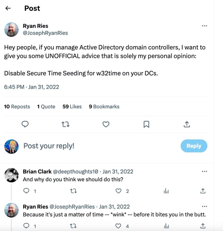 Windows feature that resets system clocks based on random data is ...