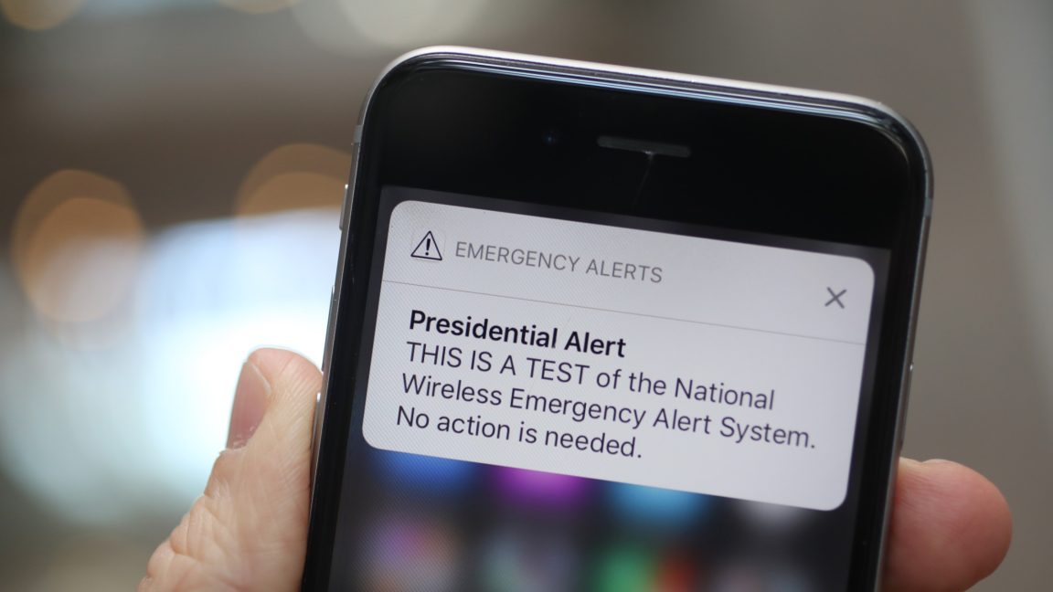 Emergency alert test to hit all cell phones, TVs, and radios at 2:20 pm ...
