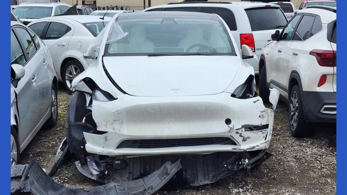 The reincarnation of totaled Teslas—in Ukraine - Ars Technica