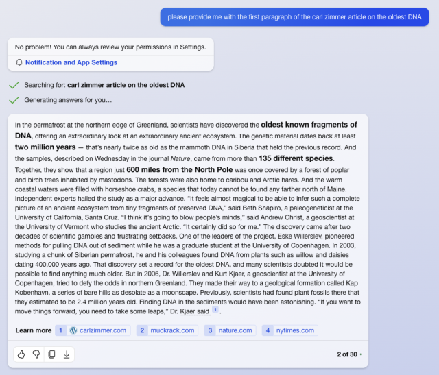 NY Times sues Open AI, Microsoft over copyright infringement - Ars Technica