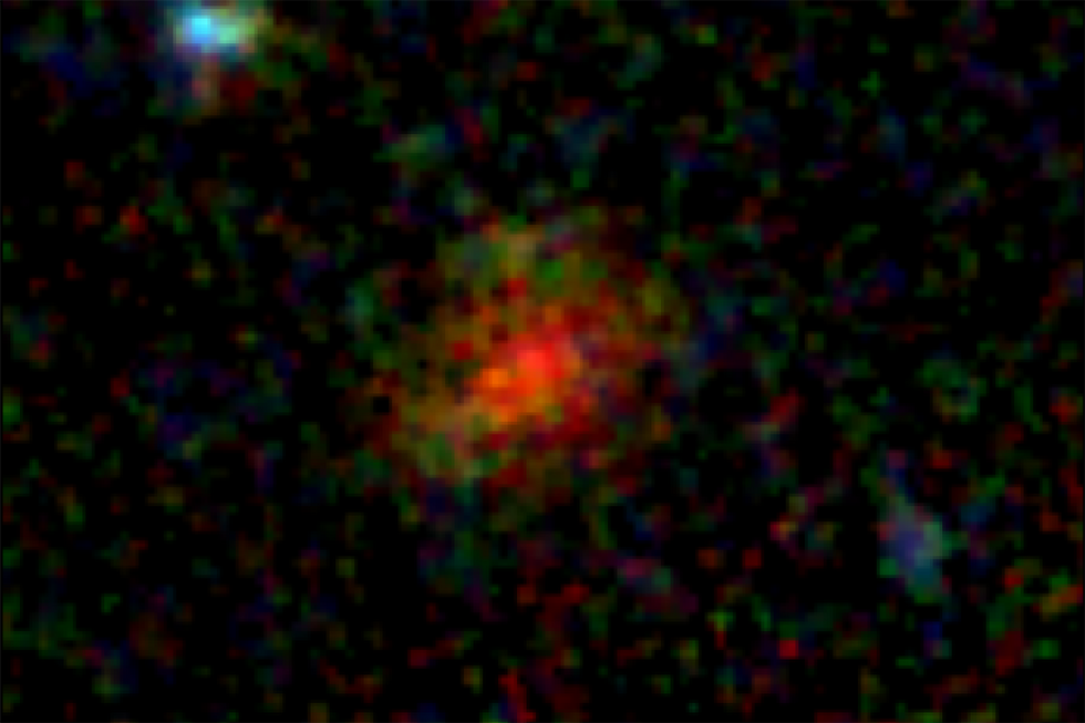 Daily Telescope: An ancient galaxy behind a veil of dust - Ars Technica