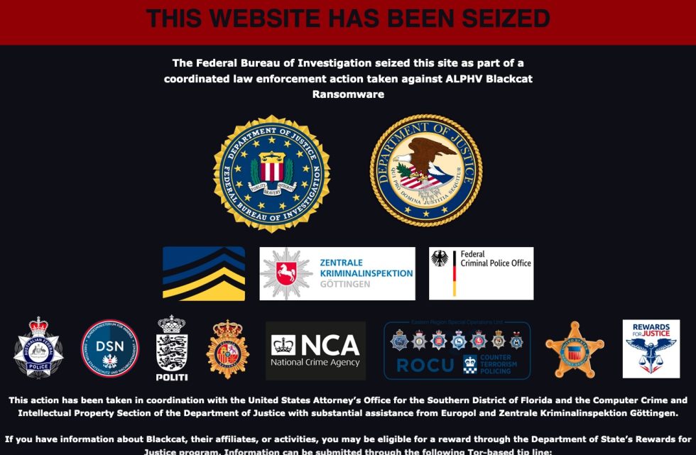 AlphV ransomware site is “seized” by the FBI. Then it’s “unseized.” And so on. - Ars Technica