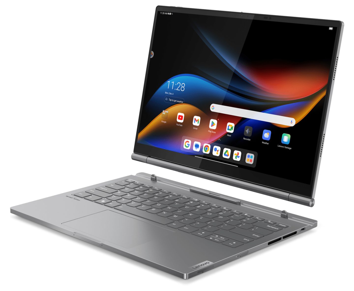 Detachable Lenovo laptop is two separate computers, runs Windows and ...