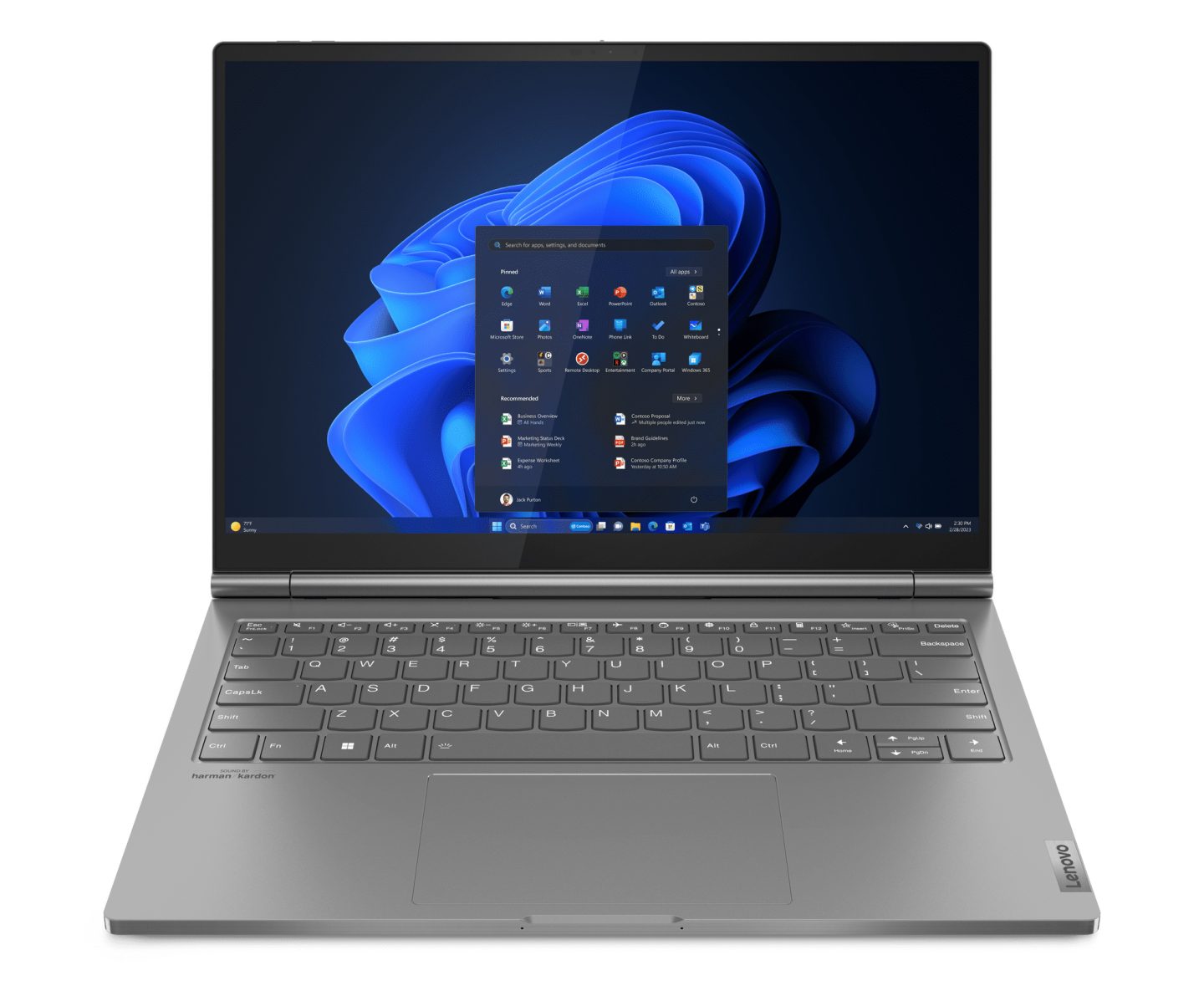 Detachable Lenovo laptop is two separate computers, runs Windows and ...
