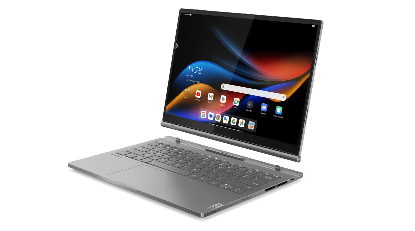 Detachable Lenovo laptop is two separate computers, runs Windows and ...