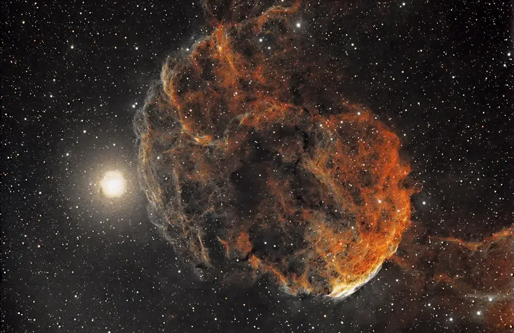 Daily Telescope: A beautiful supernova remnant from an uncertain age ...