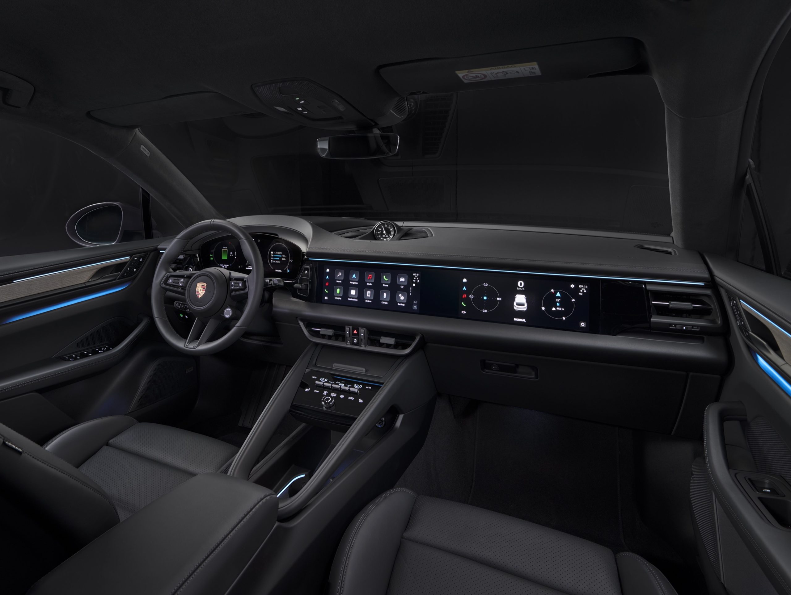 Here’s the production version of Porsche’s first electric Macan SUV ...