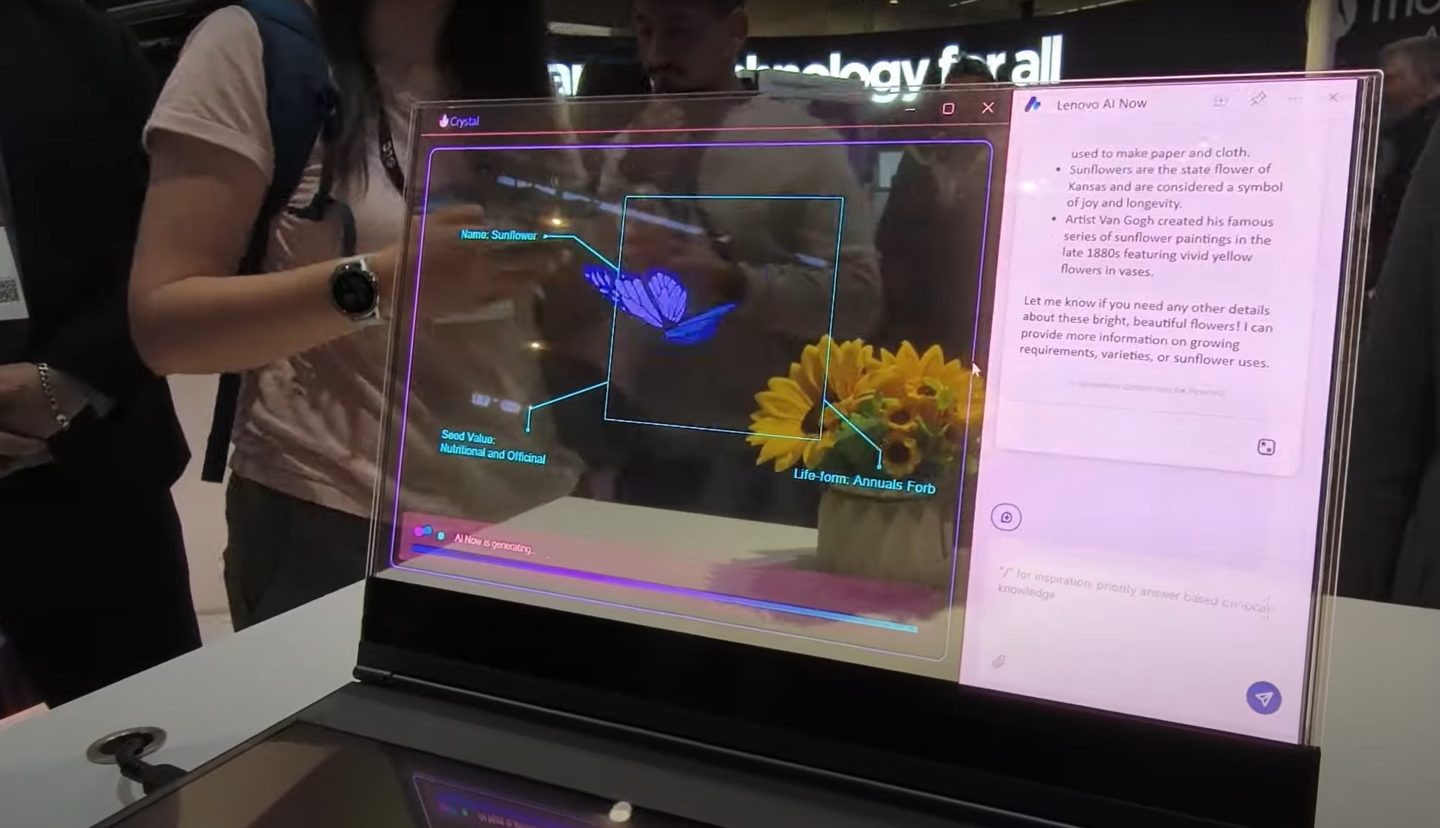 Transparent Micro LED searches for purpose in Lenovo’s concept laptop ...