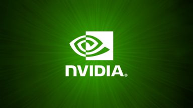 The Nvidia logo on a green background.