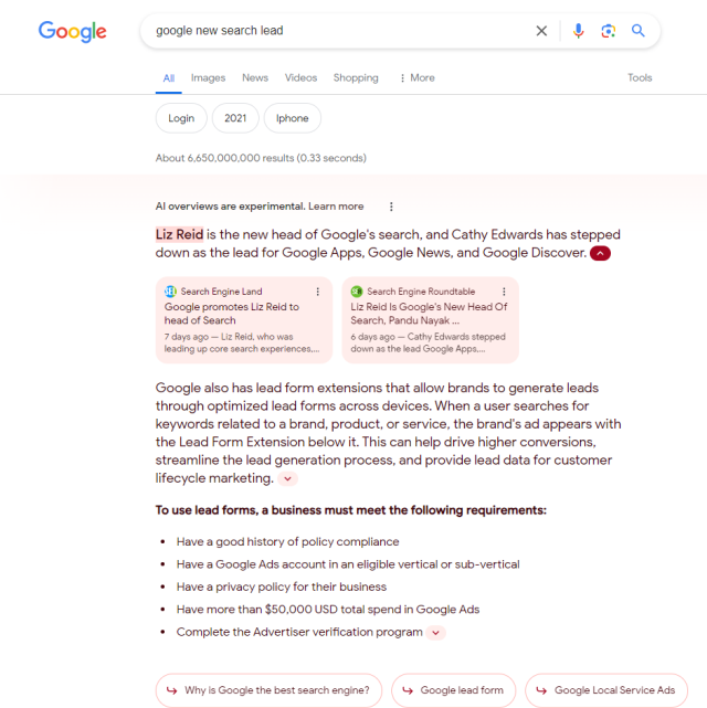 Where’d my results go? Google Search’s chatbot is no longer opt-in ...